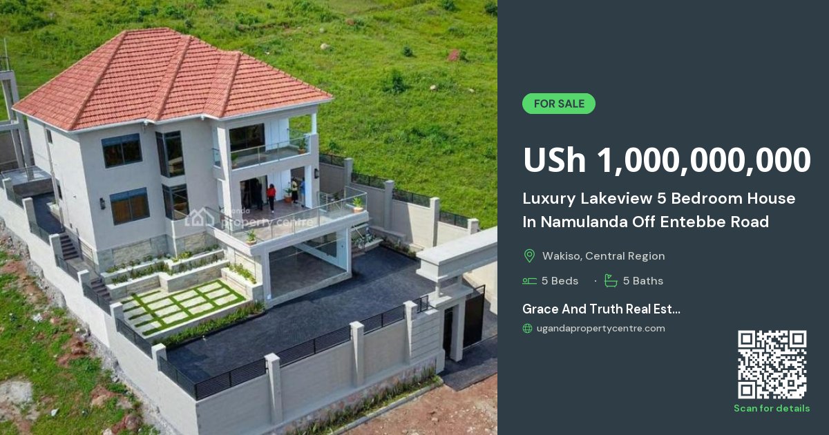For Sale: Luxury Lakeview 5 Bedroom House In Namulanda Off Entebbe Road ...